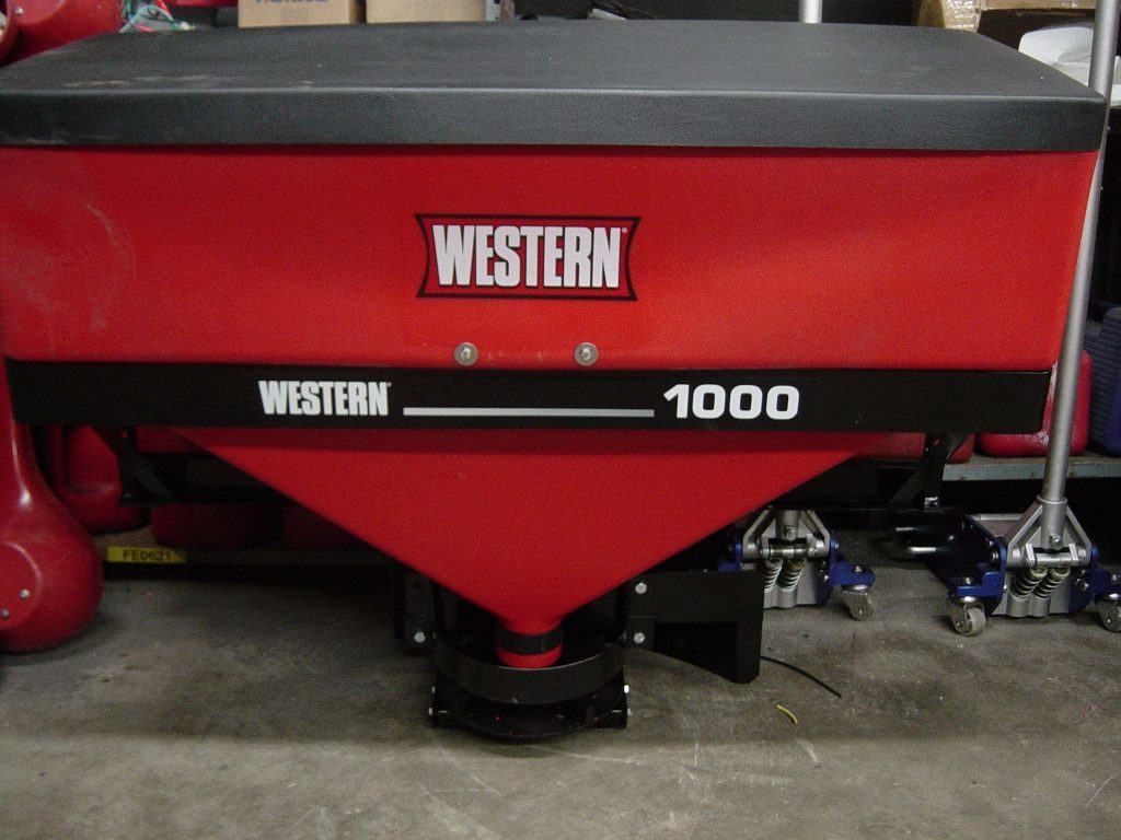 Western 1000 Salt Spreader Tailgate Low Profile