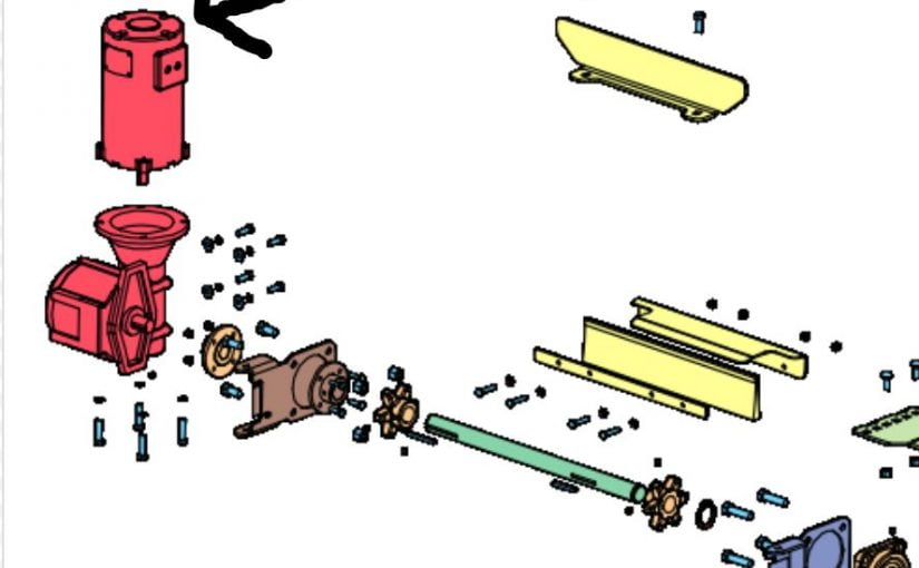Boss Part # VBS14472 - VBX Pintle/Auger Motor 1/2 HP 1650 RPM ST/ST