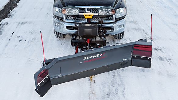 SnowEx Power Plow Hydraulically Operated Hinged Wing Snow Plow (8-10ft ...