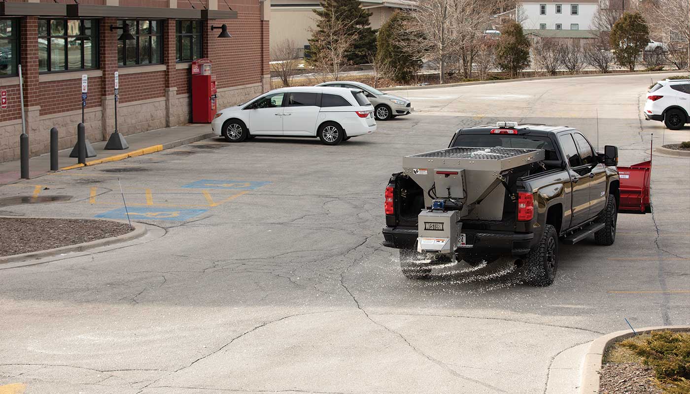 Western Marauder Stainless Steel Hopper Spreader - SnowplowsPlus